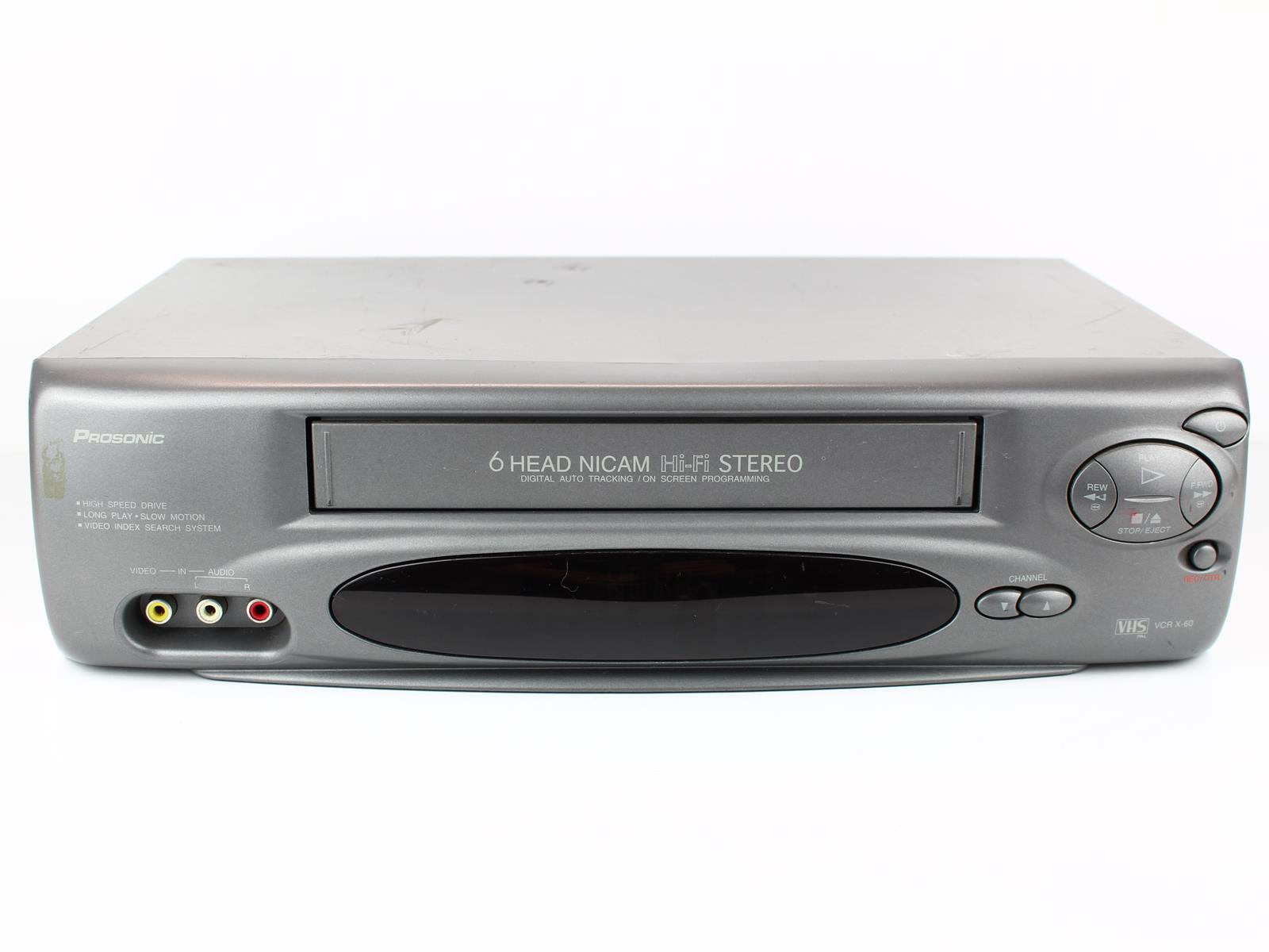 Prosonic VCR X-60 VHS-afspiller u. fjernbetjening - WTS Retro