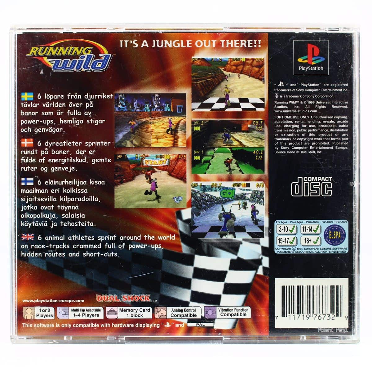 Running Wild (PS1) - WTS Retro - Køb spillet her