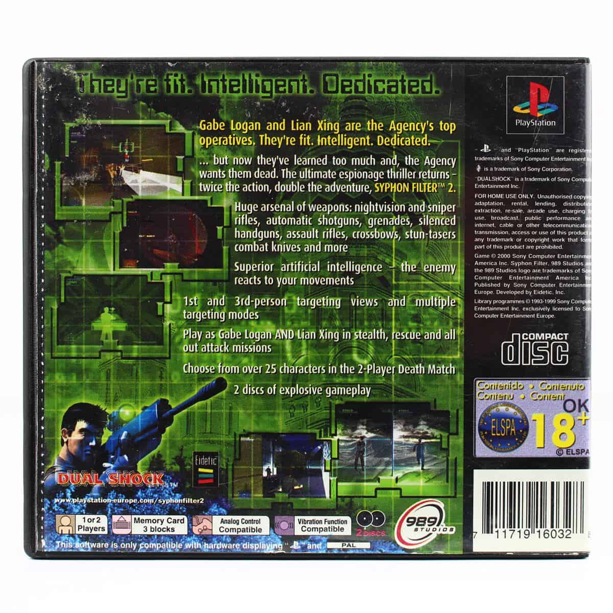 Syphon Filter 2 (PS1 - Udlejningspil) - WTS Retro - Køb spillet her