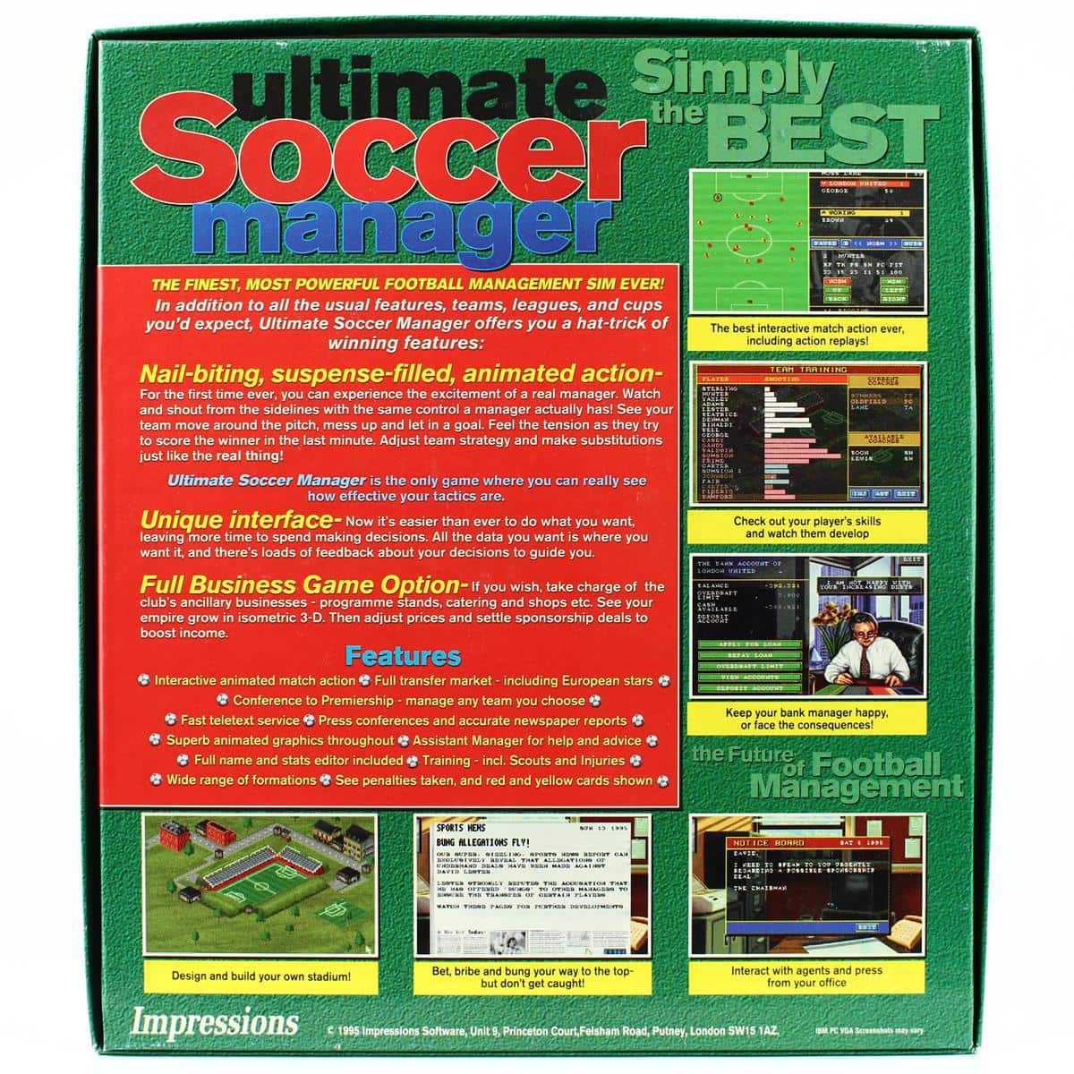 Ultimate Soccer Manager (PC Big Box) - WTS Retro - Køb her