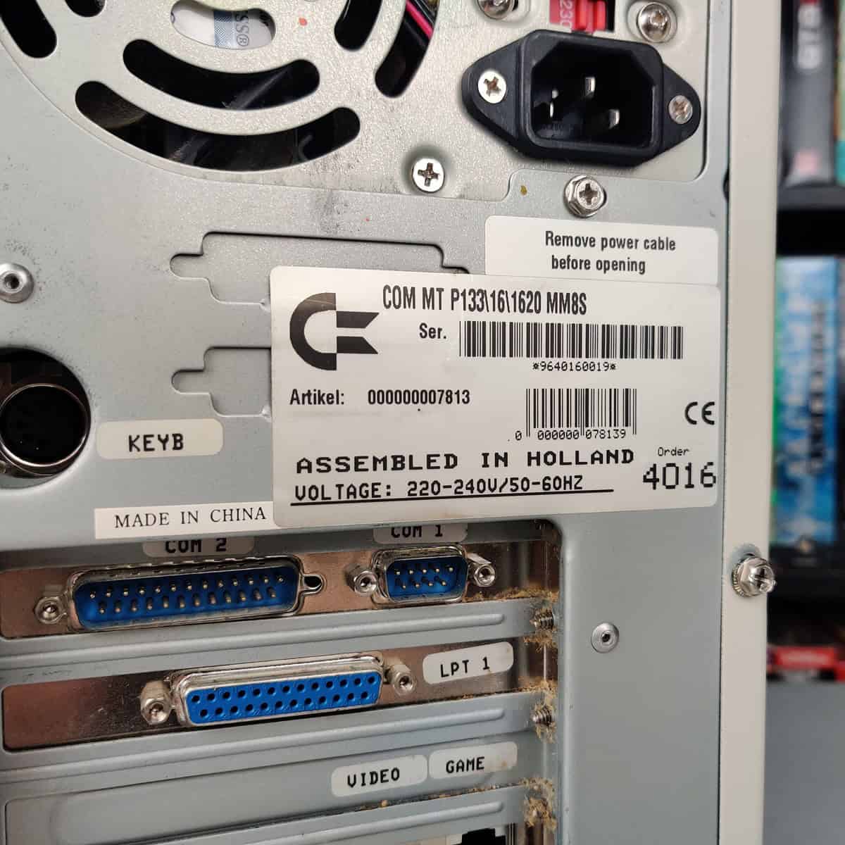 Commodore MiniTower P133i PC (Intel Pentium 133MHz, Diamond Edge 3D ...
